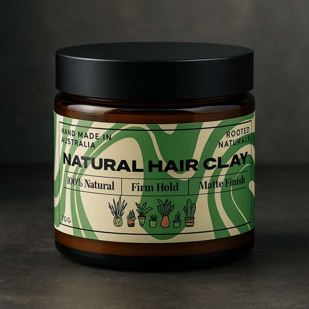 Natural Hair Clay – Strong Hold & Matte Finish – Rooted Naturals